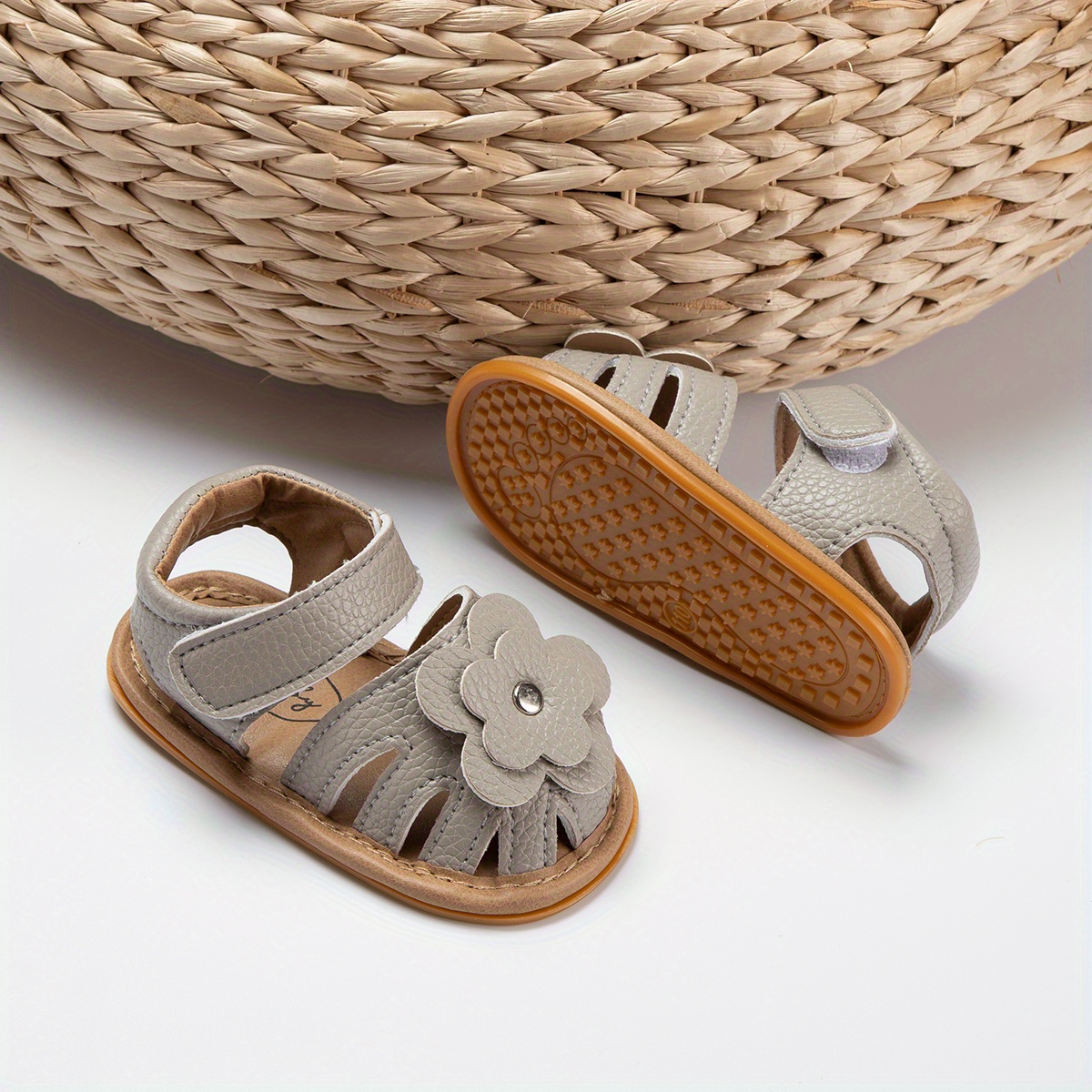 Baby Girls Cute Flower Decorative Sandals Casual Breathable - Temu Canada