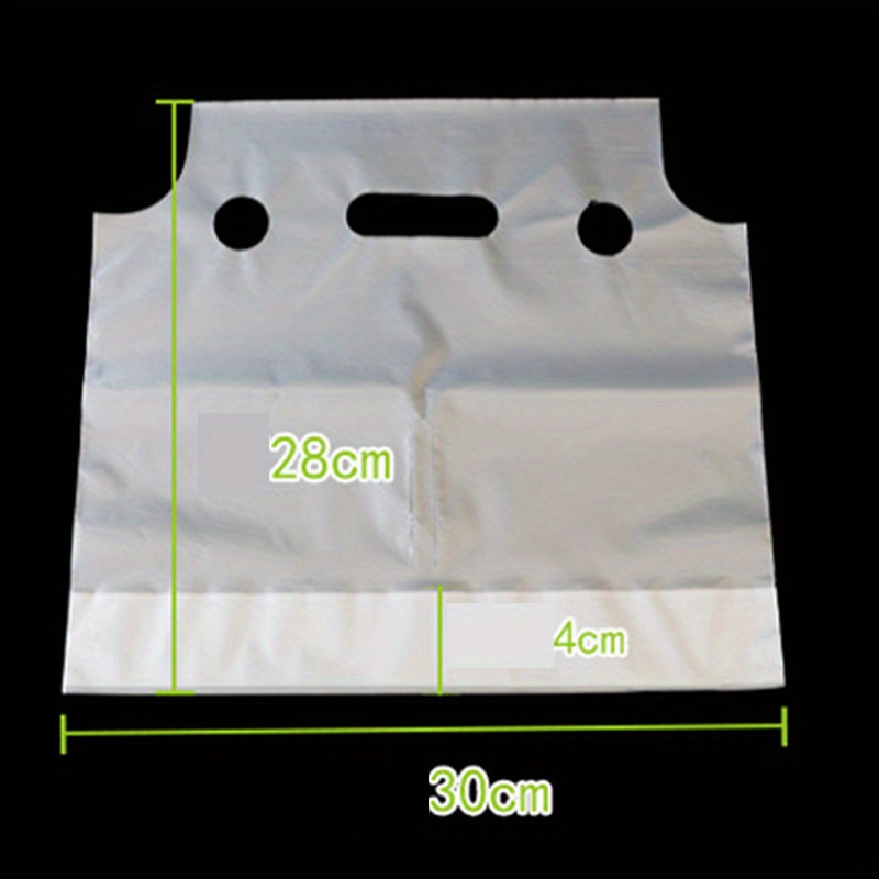 Single Cup Bags /double Cup Bags Handles Drinks Plastic Bags - Temu