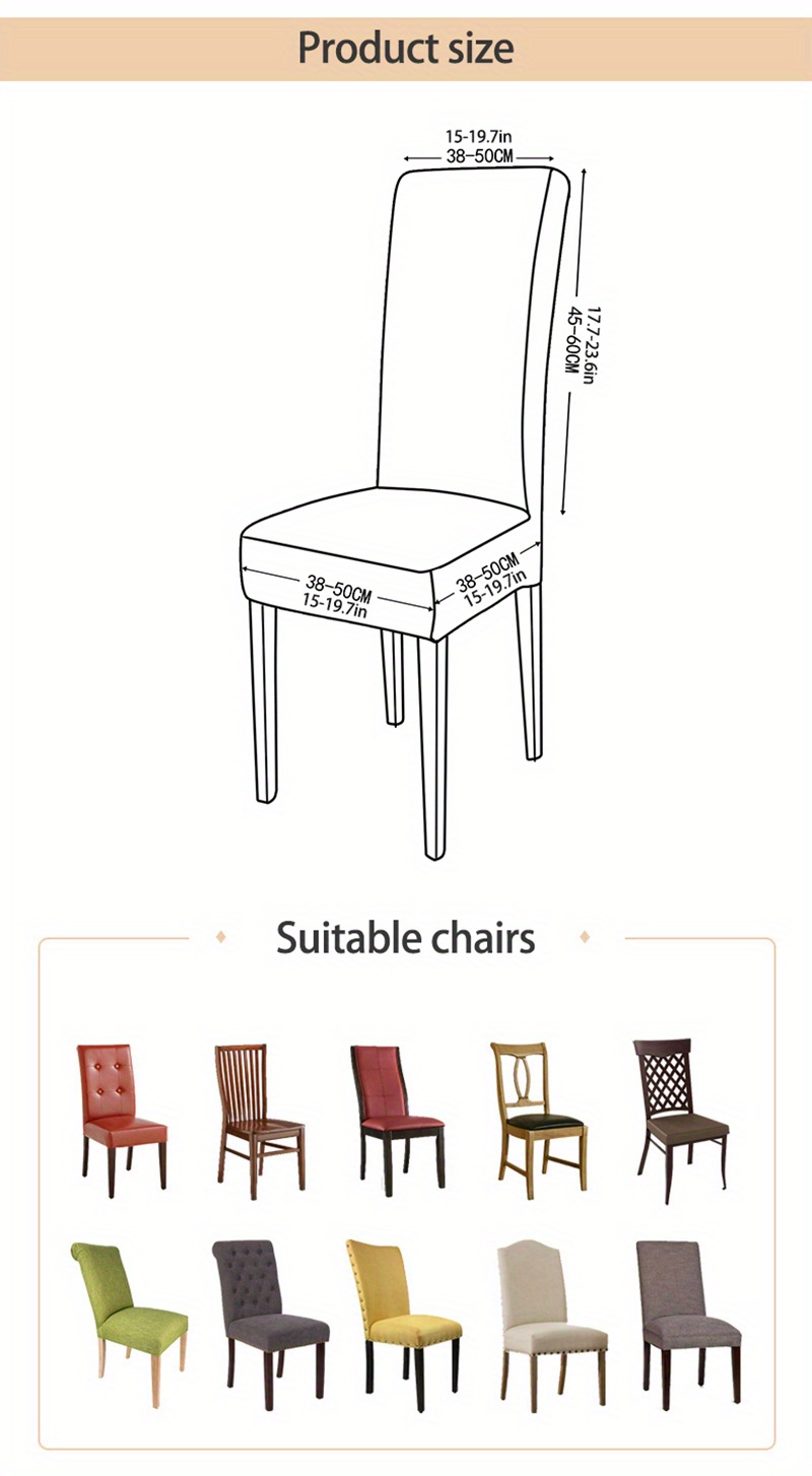 Soft Stylish Velvet Dining Chair Slipcover Perfect Home - Temu Australia