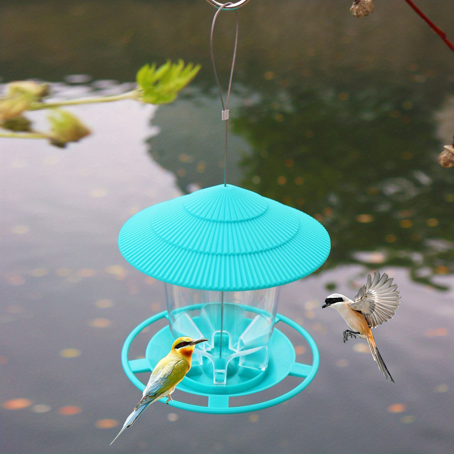 Automatic Hanging Wild Bird Feeder Garden Yard Decor Easy - Temu