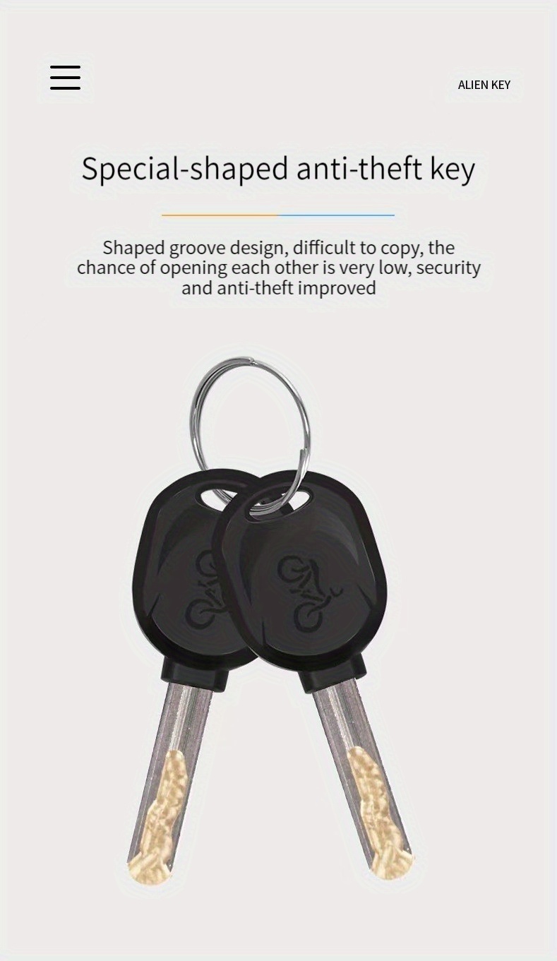 2 Models Bicycle Locks Electric Car Locks - Temu Australia