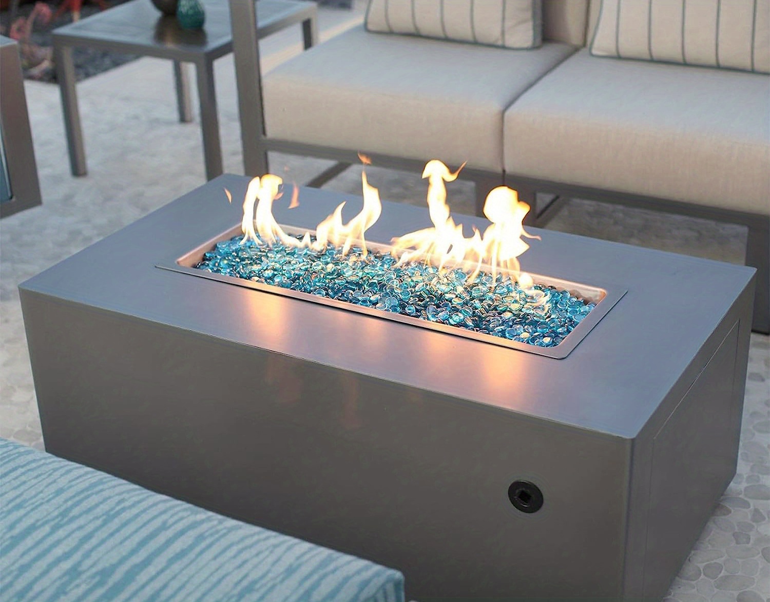 Beads Drops Fireplace Fire Pit - Temu