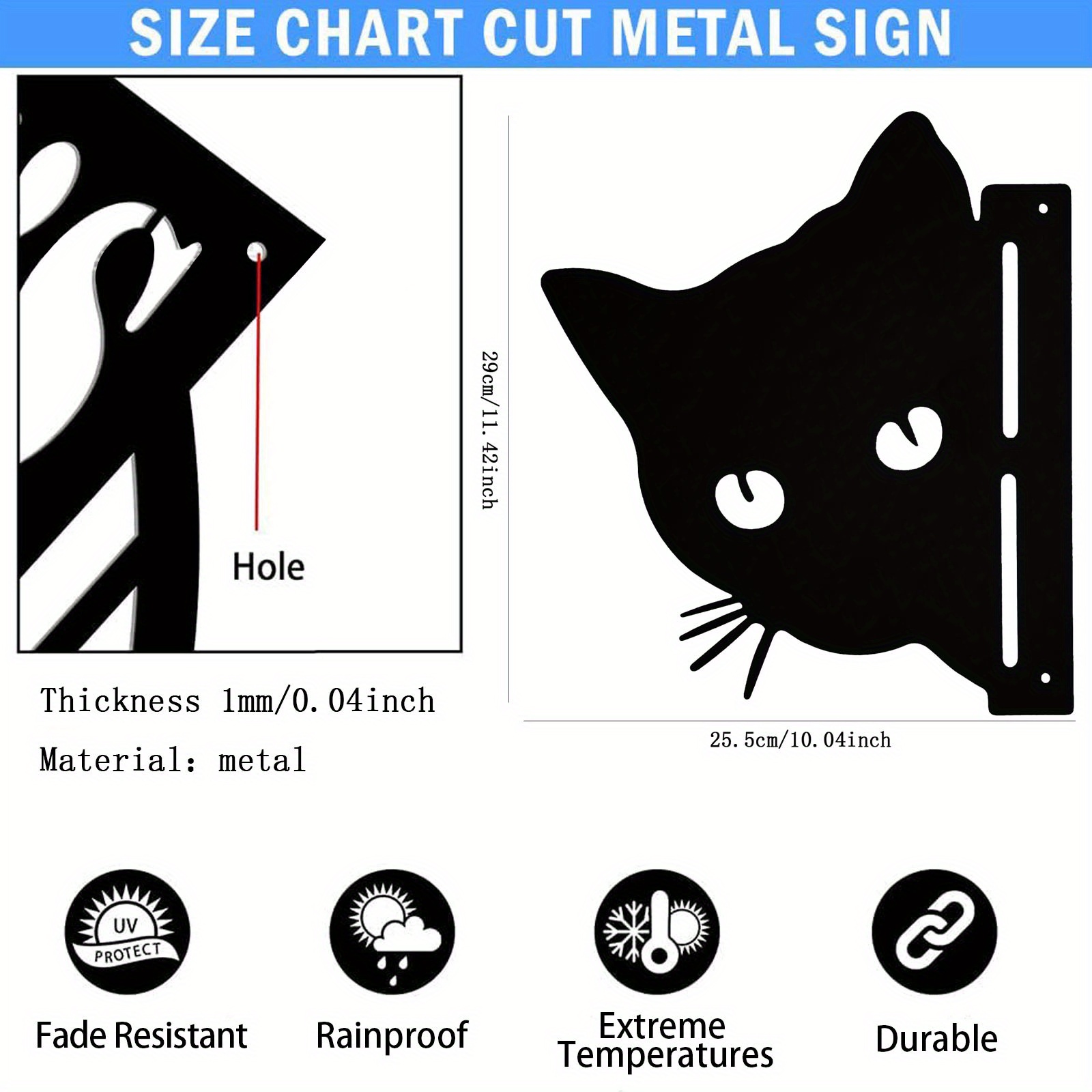 Black Cat Outdoor Decorative Sculpture Crafts Black - Temu