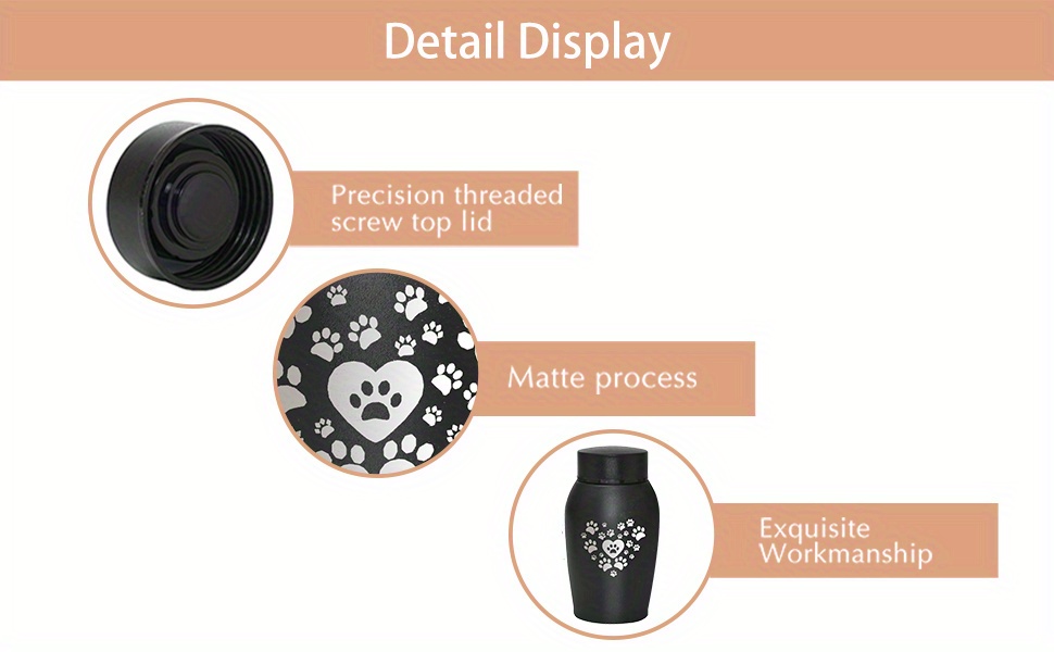 Memorials Stainless Steel Pet Urns Dog Cat - Temu