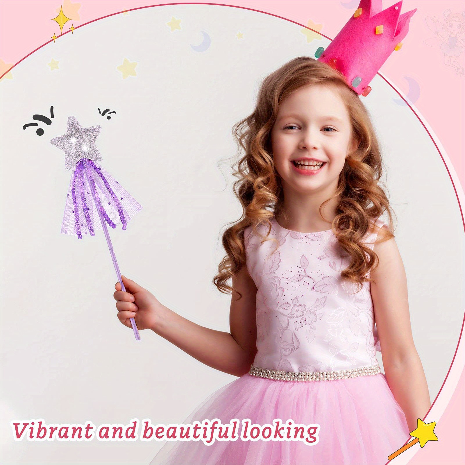 Fairy Wands Star Glitter Wand Princess Wands Girls Kids - Temu Australia