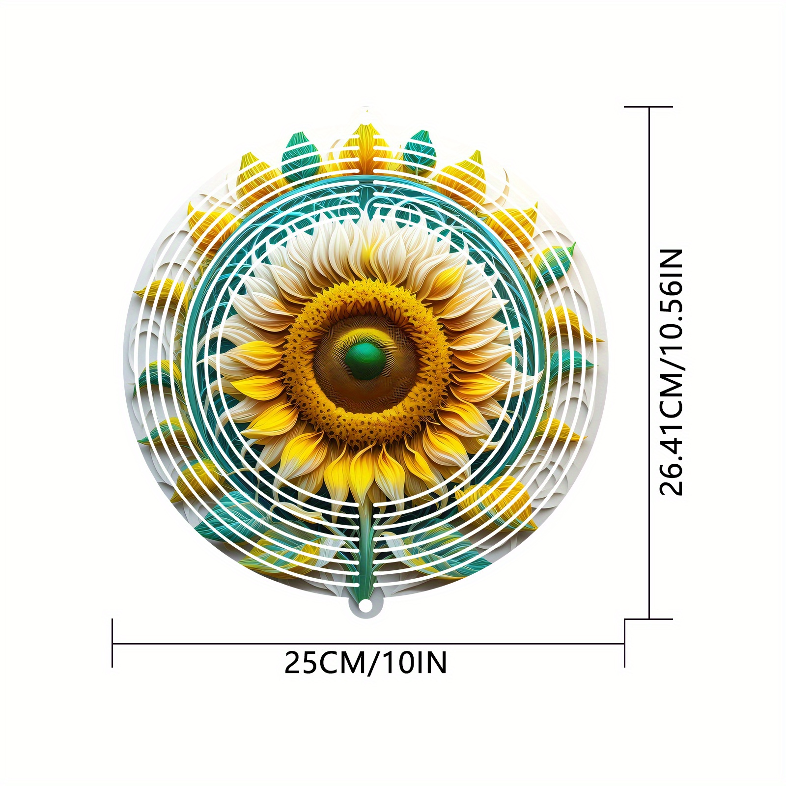 Sunflower Wind Spinner Metal Wind Sculpture Hook Wind - Temu New Zealand