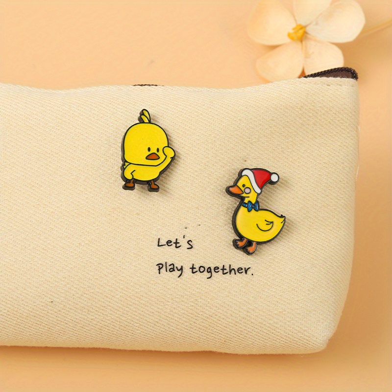 Cute Animal Cartoon Little Yellow Duck Shape Brooch Pin - Temu Australia