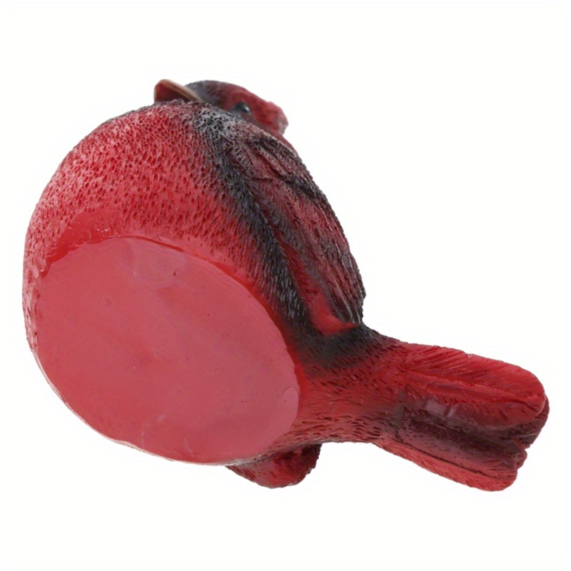 Red Bird Decorative Small Ornament Simulated Cute Bird Resin - Temu New ...