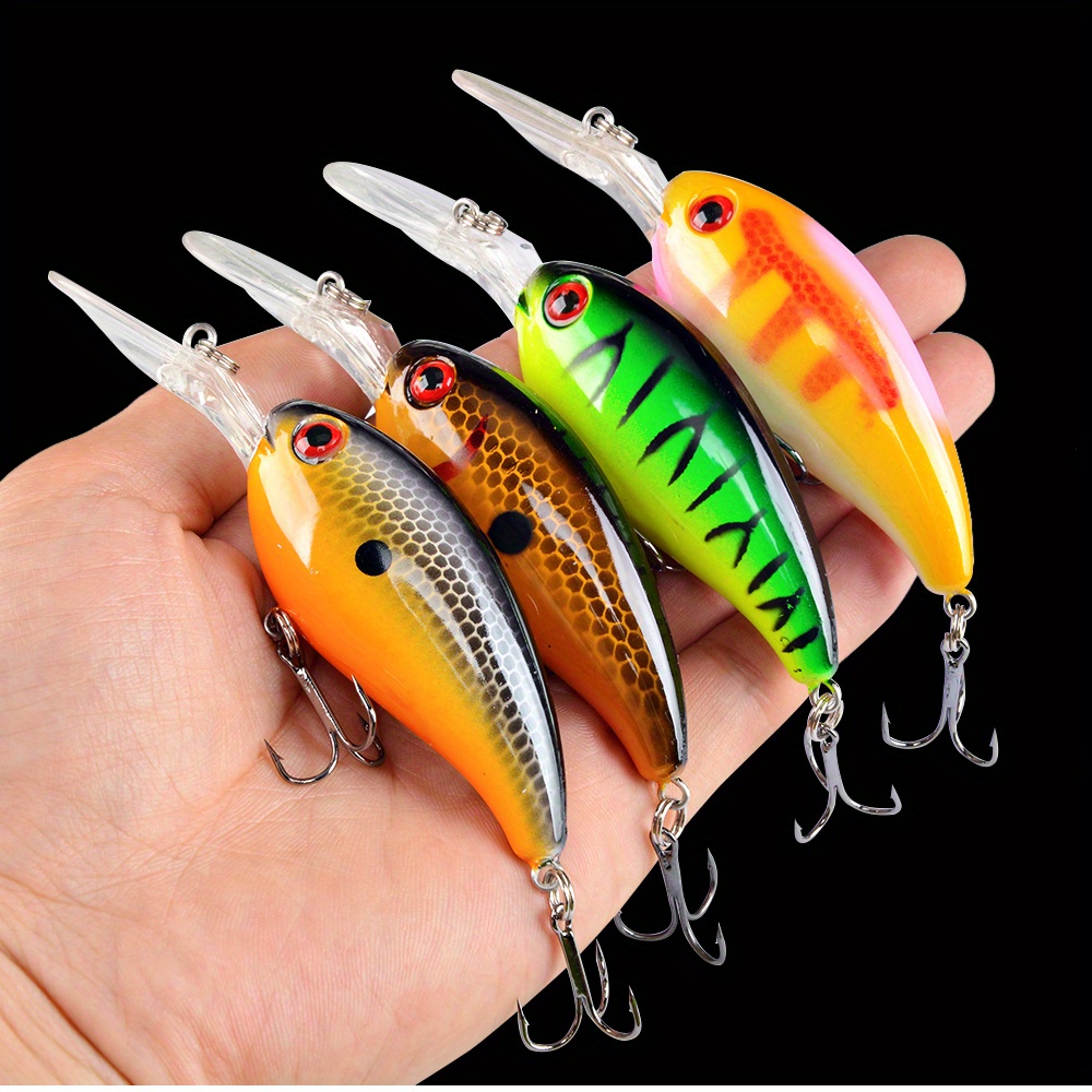vibrant mixed color crank fishing lure artificial hard bait - Temu Portugal