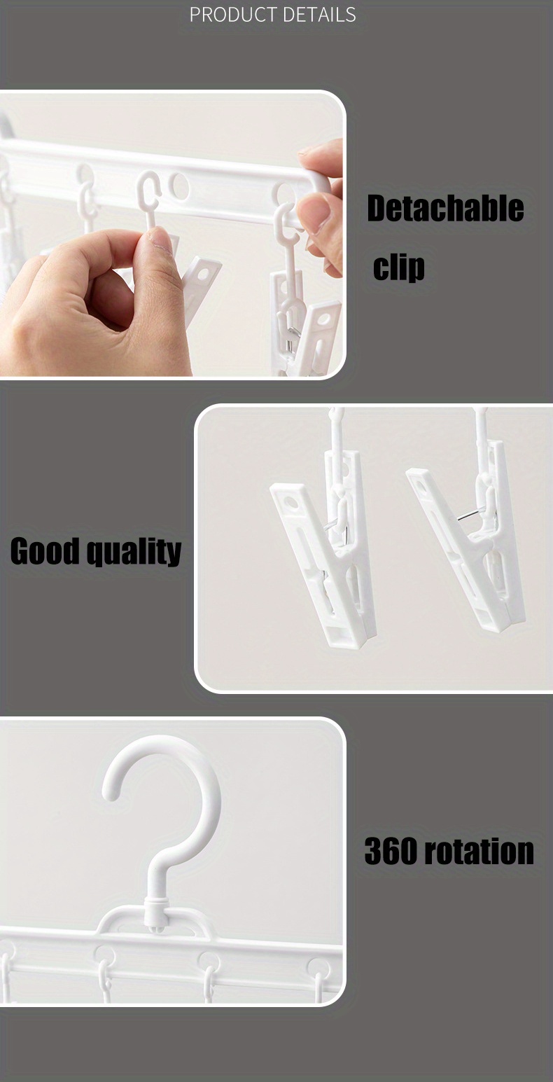 Cloth Clips Underwear 360 Degree Rotating Socks Storage - Temu United ...