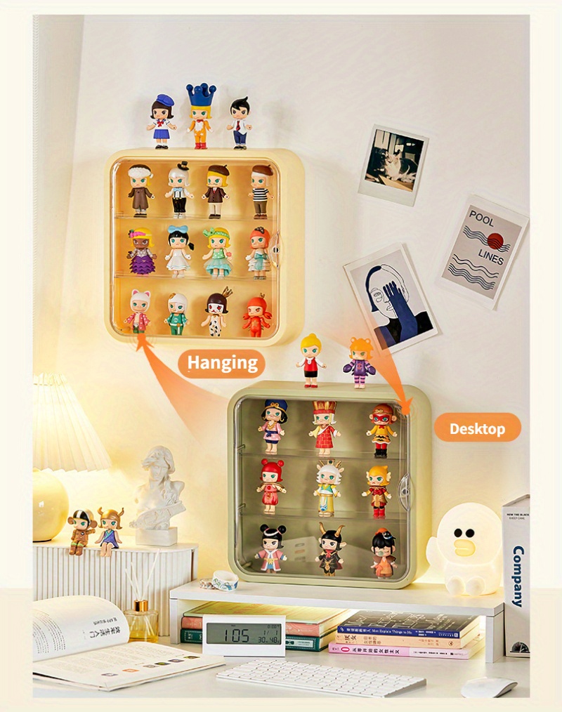 Blind Box Figure Display Case Wall Mounted Showcase Clear - Temu Portugal