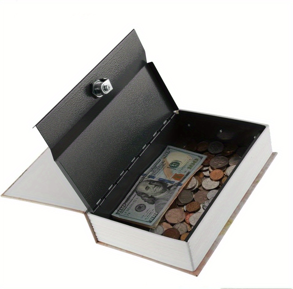 1個、本の貯金箱、模擬本収納ボックス、金庫、隠された秘密の収納ボックス、キーロック付きファミリー英語辞書貯金箱 Temu Japan