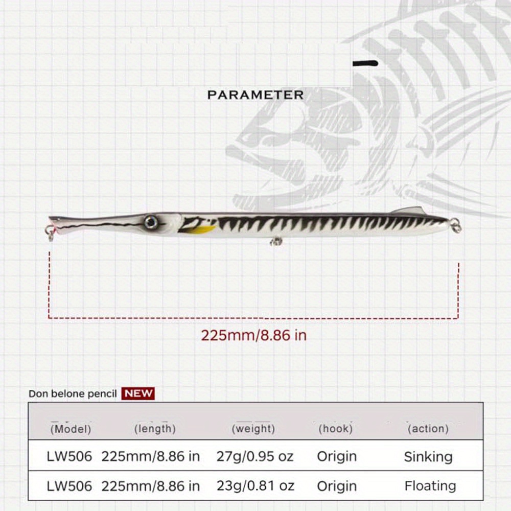 Long Casting Fishing Lures Leerfish Trout Stickbait - Temu