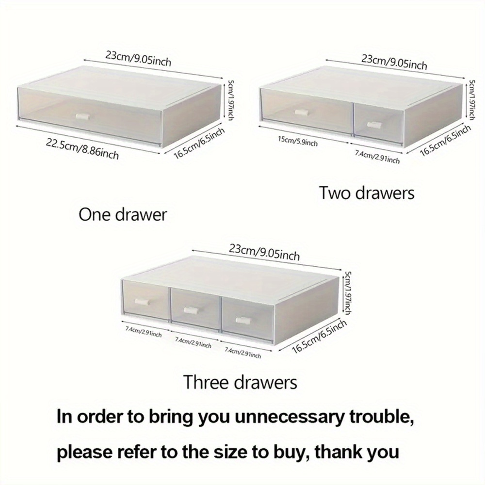 drawer cosmetic desktop storage box jewelry finishing skin - Temu