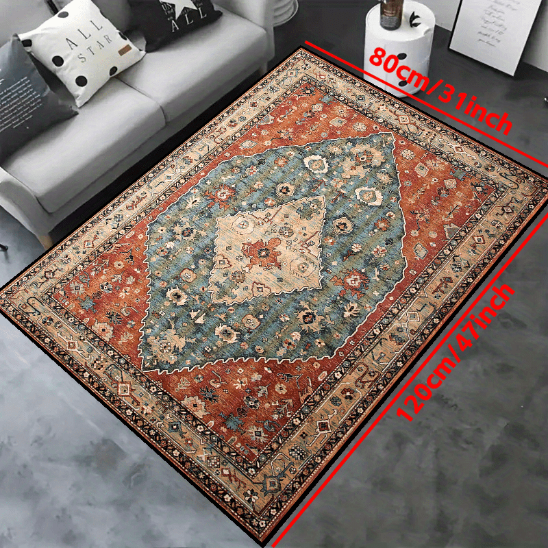 style area rug non slip washable throw carpet anti - {region_name}