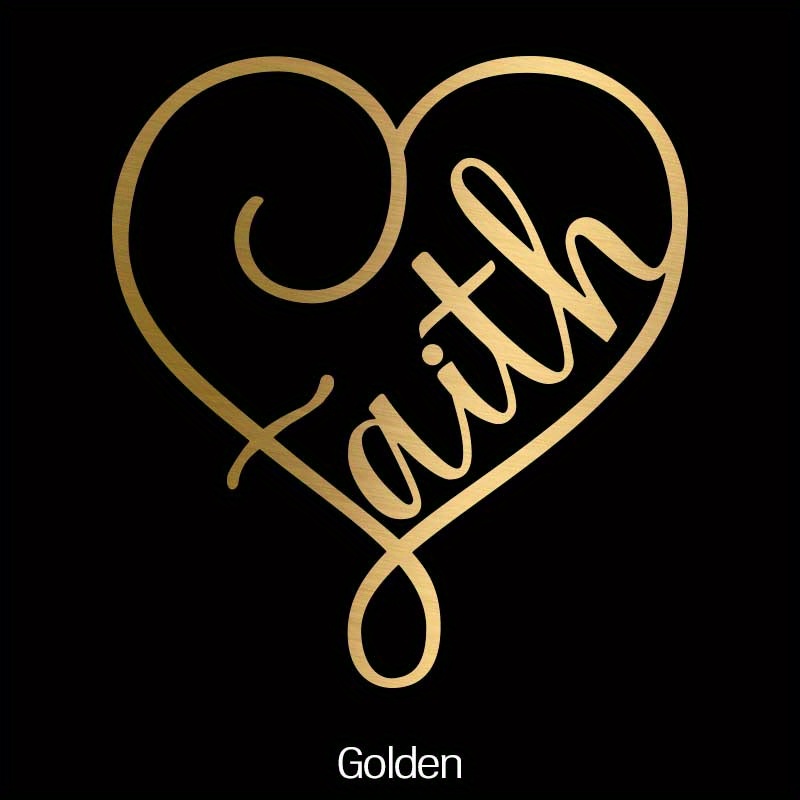 Faith Universal Jdm Autocollants Forme Cœur D'amour - Temu France