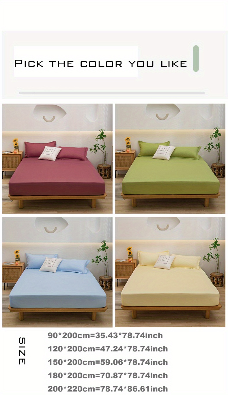 soft breathable brushed fitted sheet set dust - Temu Philippines