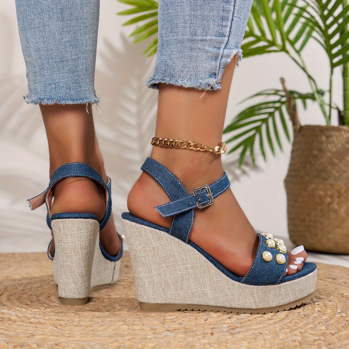 Trendy Boho Style High Heel Sandals Girls Mixed Color - Temu United Kingdom