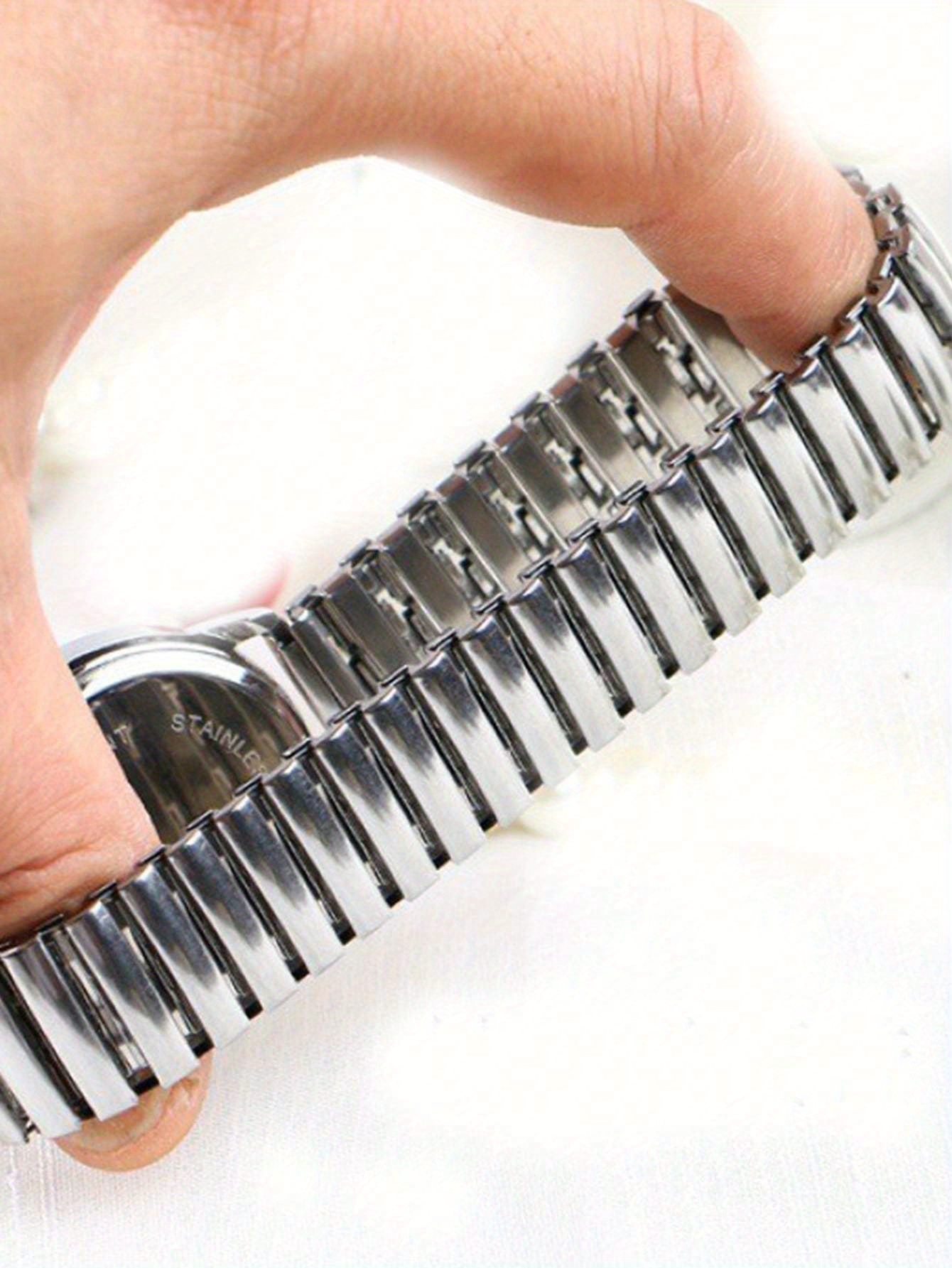 1pc Simple Big Dial Digital Glow Wrist Watch With Stretch Telescopic ...