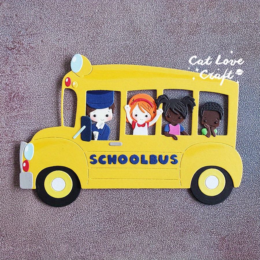 Catlove School Bus Metal Cutting Dies Mold - Temu Canada