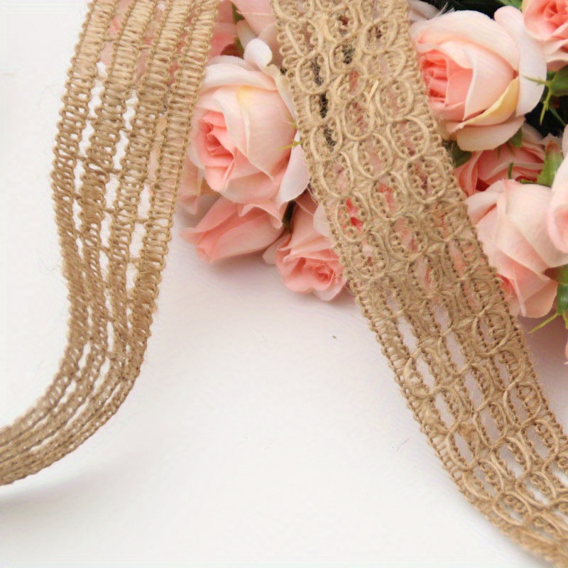 Diy Jute Lace Webbing Coarse Hemp Rope Weaving One Roll - Temu United ...