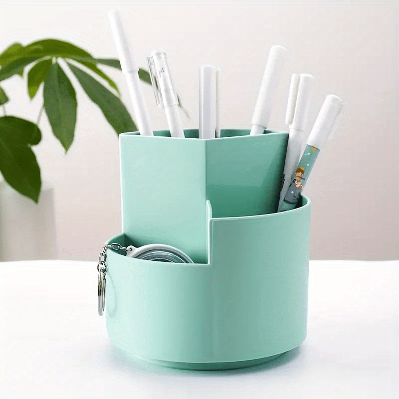 Rotatable Pen Holder Rotating Desktop Pencil Case - Temu United