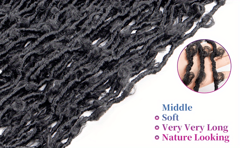 6 パック/24 インチ合成蝶 Locs かぎ針編みヘアディ ト蝶 Locs かぎ針編み三つ編み女神プレループボブ - Temu Japan