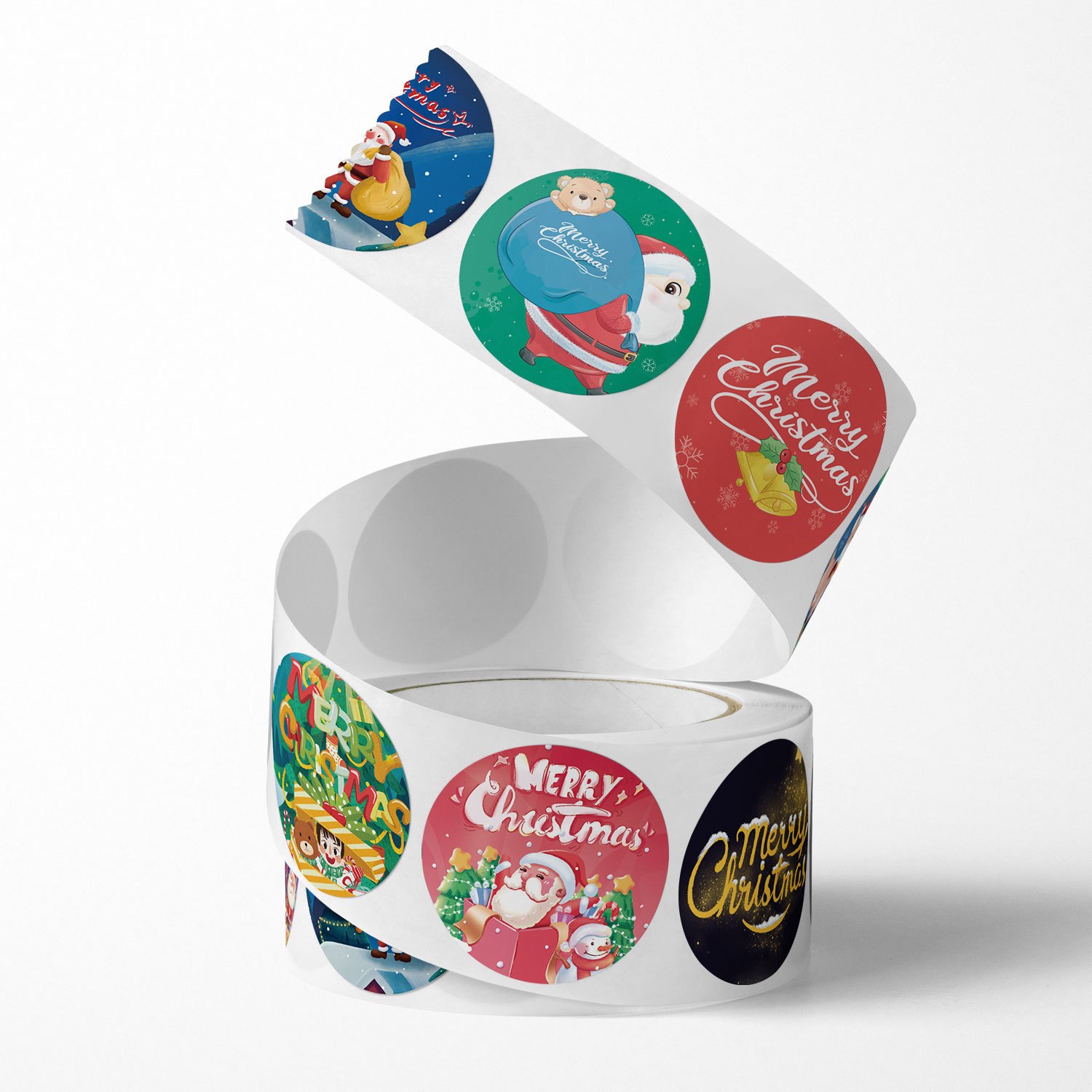 500 stickers 8 types roll stickers christmas holiday - Temu Canada