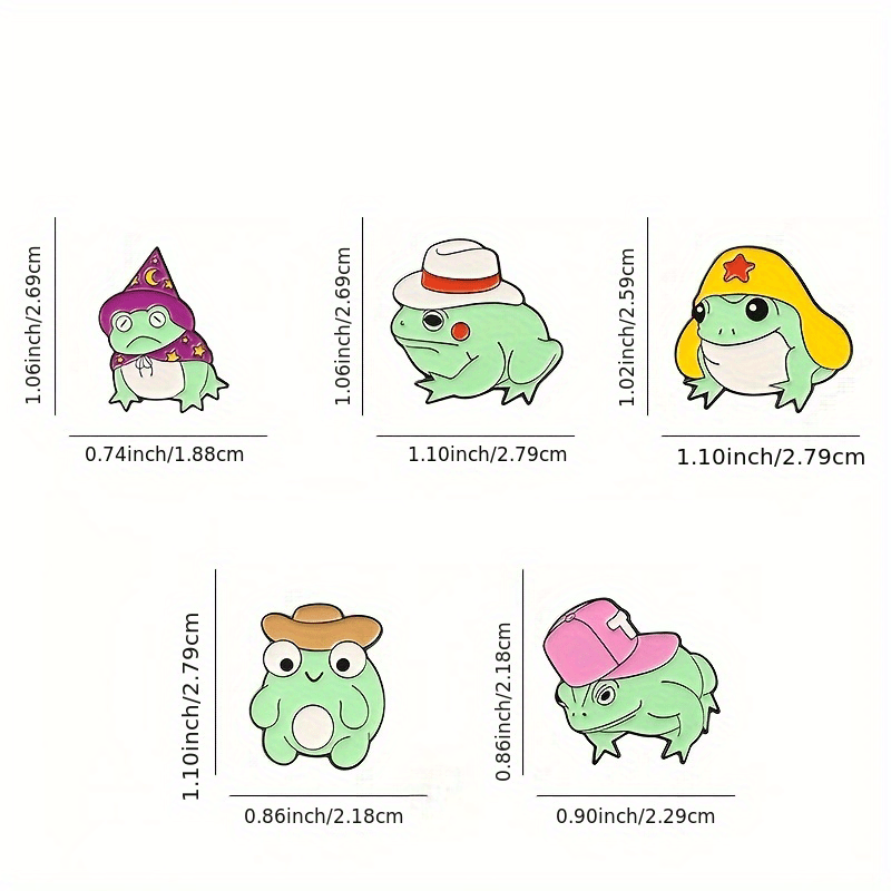 Cartoon Frog Brooch Pin Cute Animal Metal Breastpin Lapel - Temu Australia