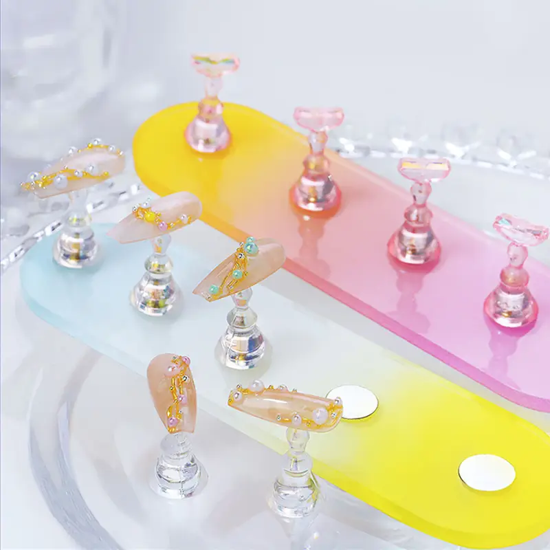 Gradient Aurora Nail Stand For Tips Acrylic Showing Shelves - Temu Gradient Aurora Nail Stand For Tips Acrylic Showing Shelves - Temu