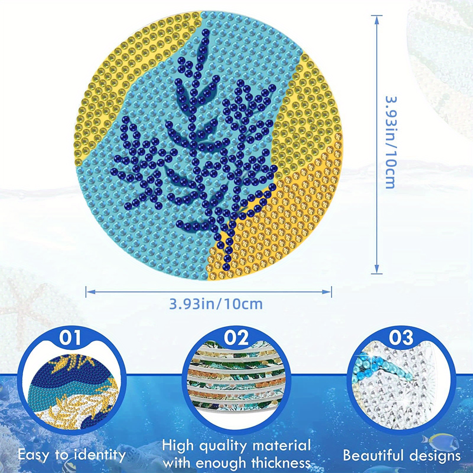 coasters stand set vine leaves diamond - {region_name}