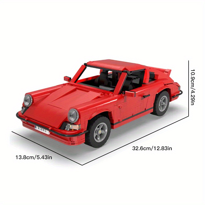 1429±pcs Red Vintage Sports Car Without Motor Building - Temu