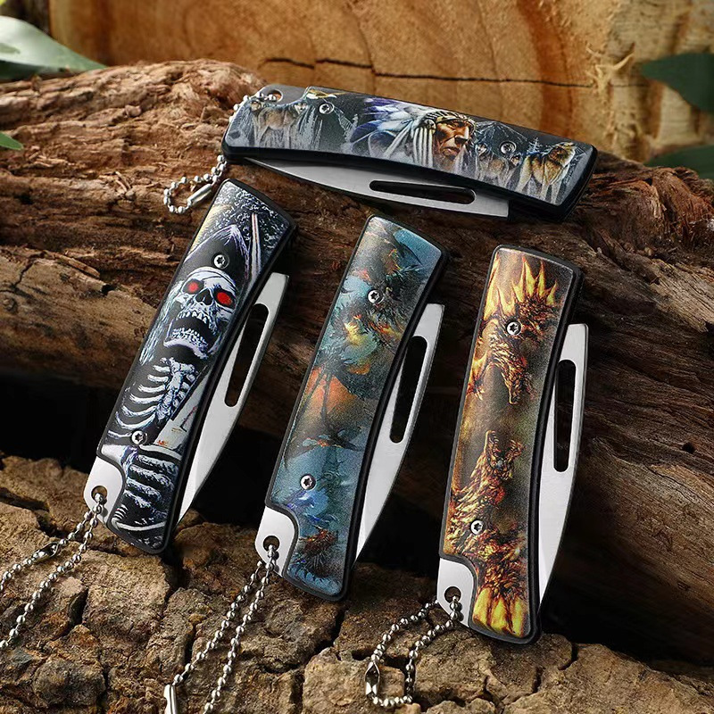 Fruit Knife Mini Folding Knife Portable Outdoor Folding - Temu
