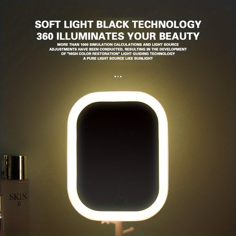 Lighted Make Mirror Led Touch Control Vanity Mirror - Temu