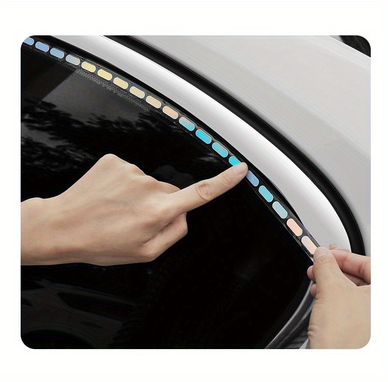 Car Wheel Hub Reflective Sticker Diy Luminous Strip Car Door - Temu