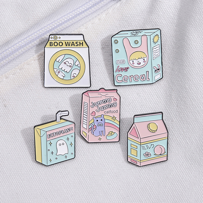 cute halloween ghost cat brooch set milk box - Temu Australia