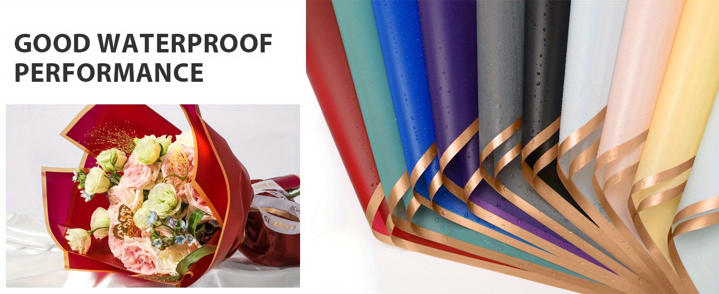 Flower Wrapping Paper Waterproof Wrapping - Temu New Zealand