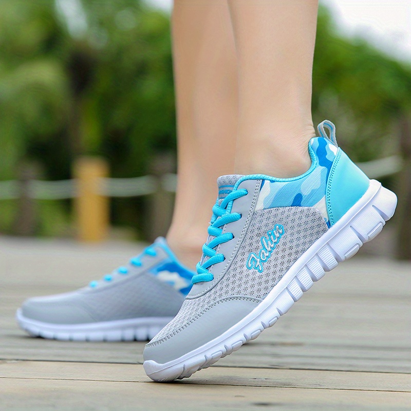 Women's Non slip Mesh Running Shoes Lace Fashion Tennis - Temu United ...