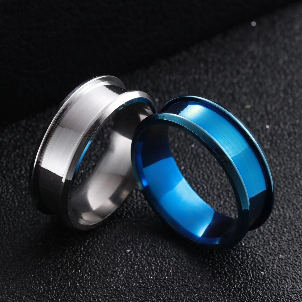Exquisite Wide Ring Made Titanium Multi Colors Choose - Temu Australia