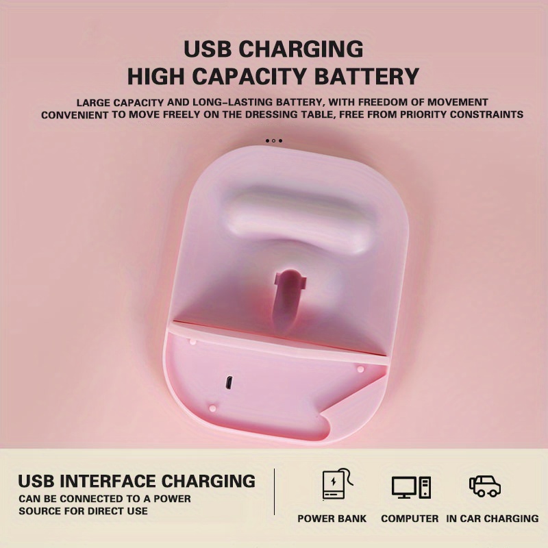 Lighted Make Mirror Led Touch Control Vanity Mirror - Temu