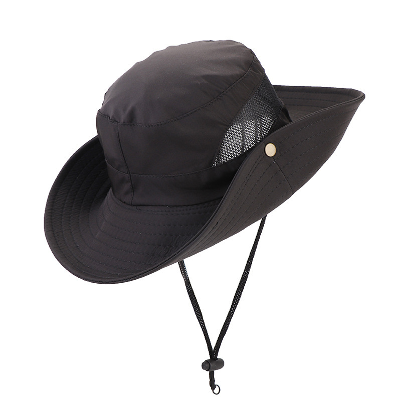 1pc summer hollow mens flip sunshade mesh breathable basin hat with ...