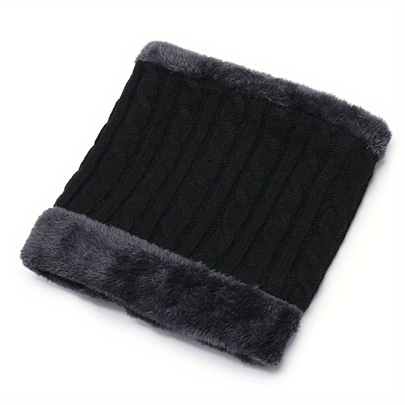 1pc Mens Winter Velvet Thickened Warm Cycling Cover Neck Neck Protector ...