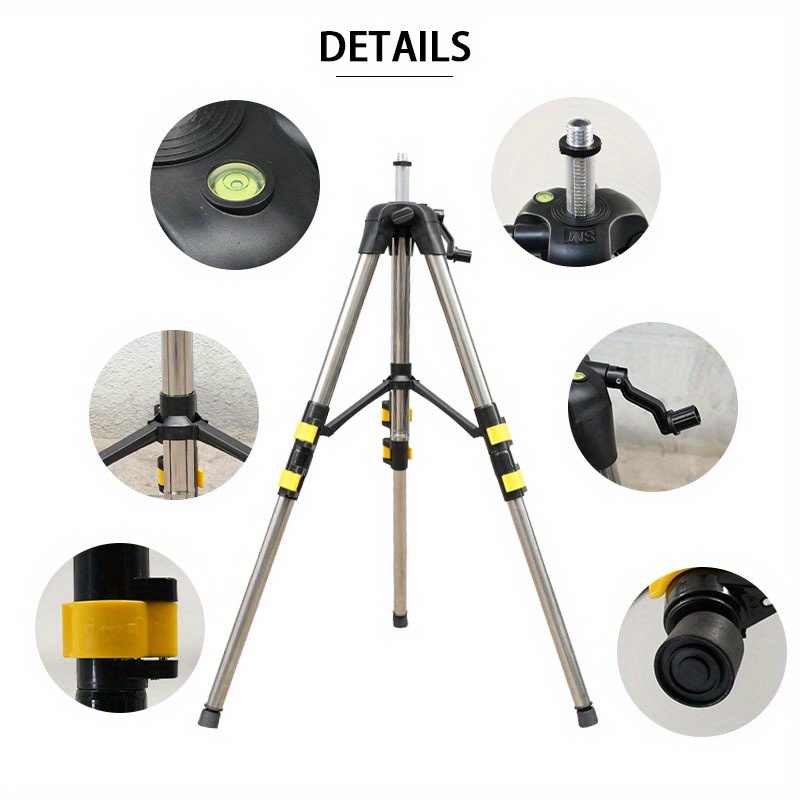 Laser Level Tripods Made Thicker Stainless Steel - Temu