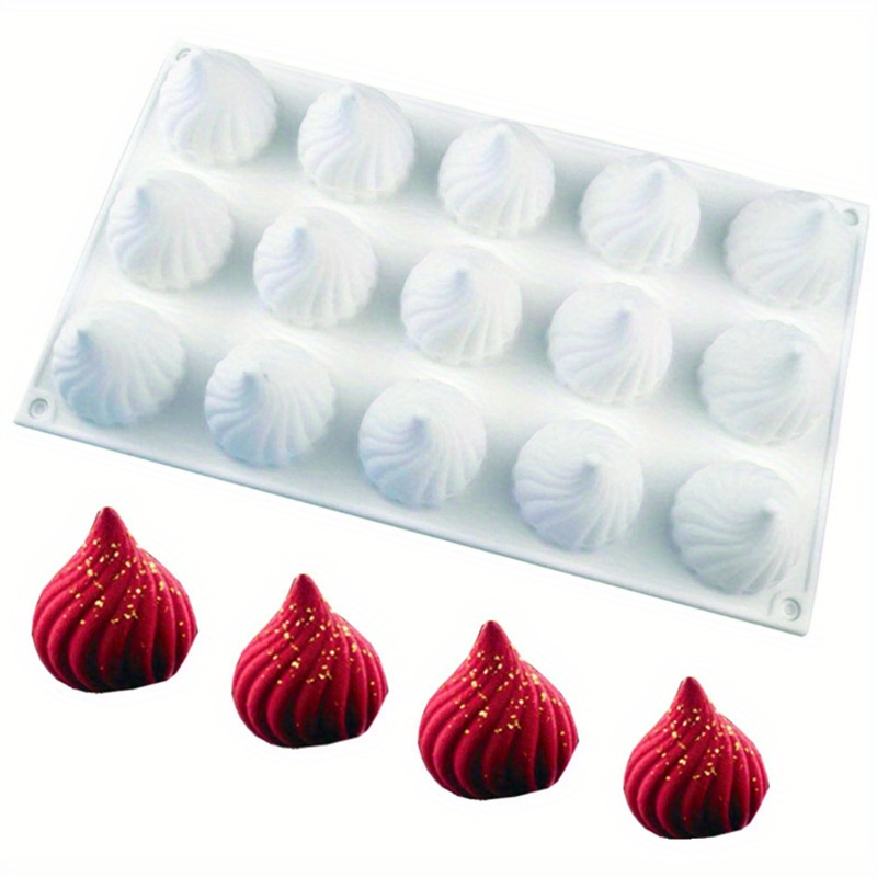 6/15 Cavity Cone Whirlwind Onion Silicone Cake Mold For Kitchen Baking ...