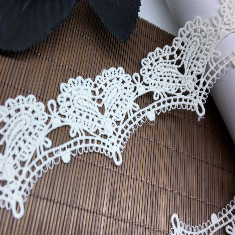3yards White Lace Ribbon Trim Love shape Embroidered Lace - Temu Canada