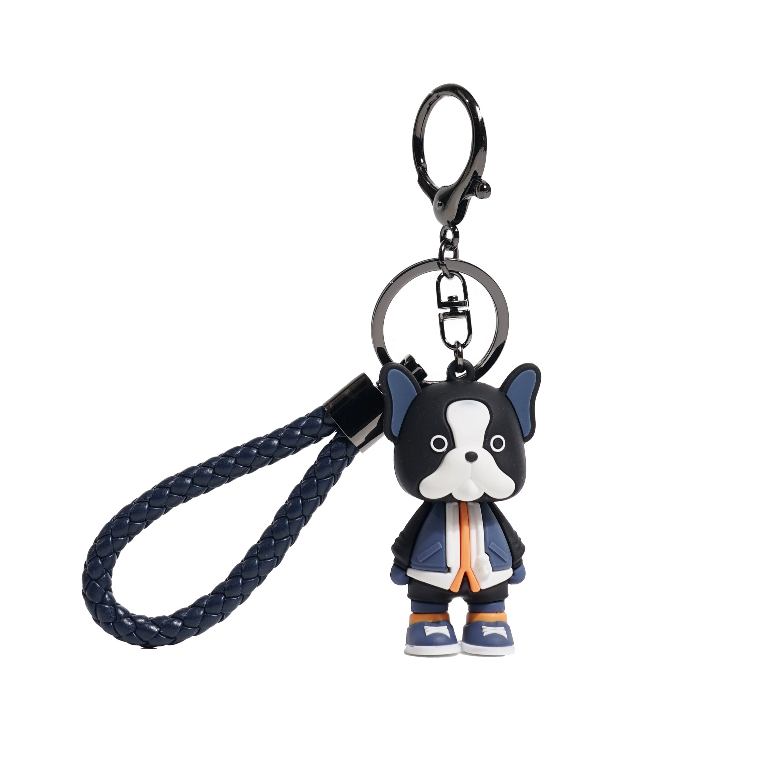 Kawaii Bulldog Couple Keychain Cartoon Bag Ornaments Key - Temu Australia