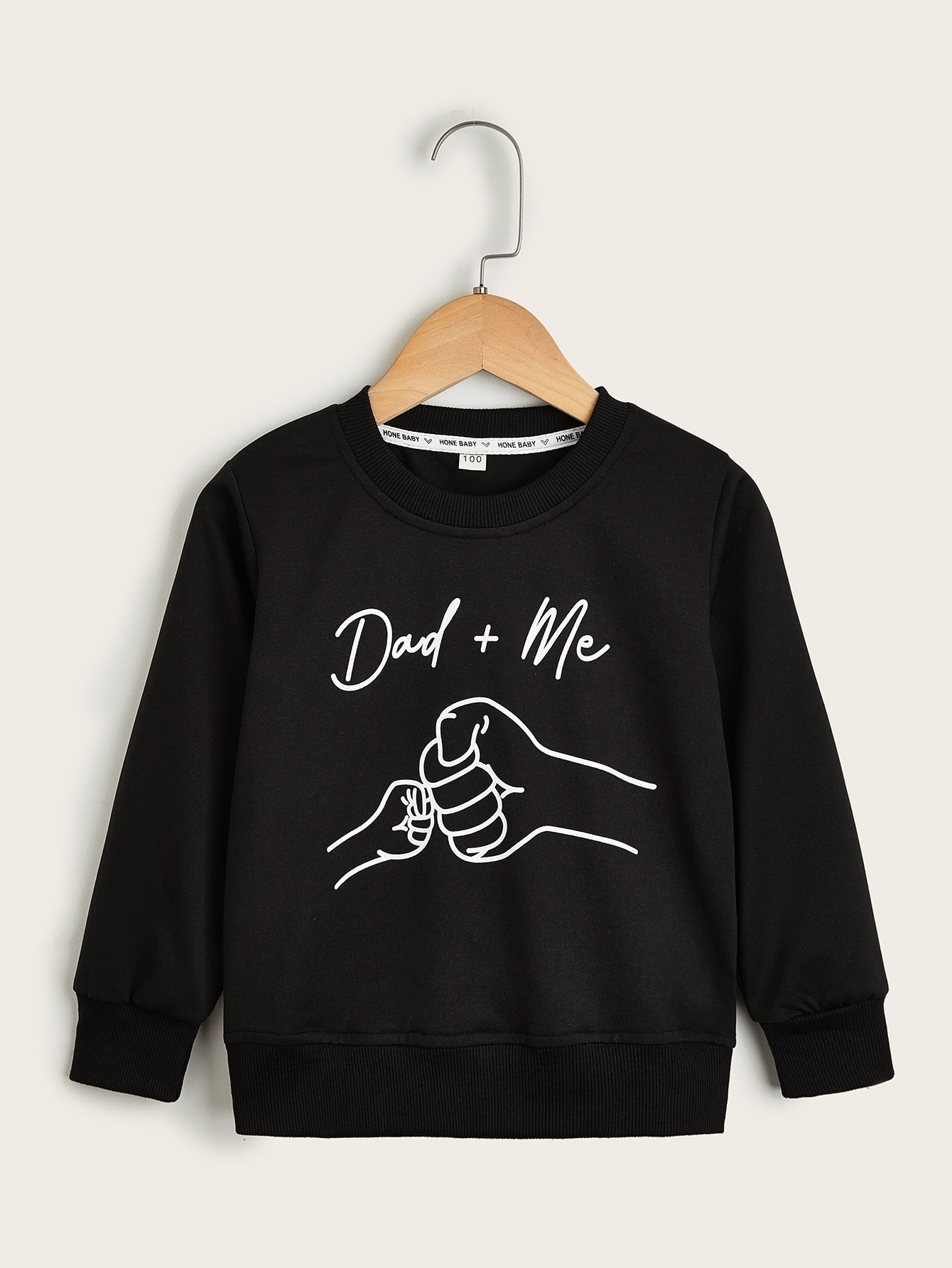 Bump Pattern Toddler Kid's Sweatshirt Dad+ Print Long - Temu New Zealand