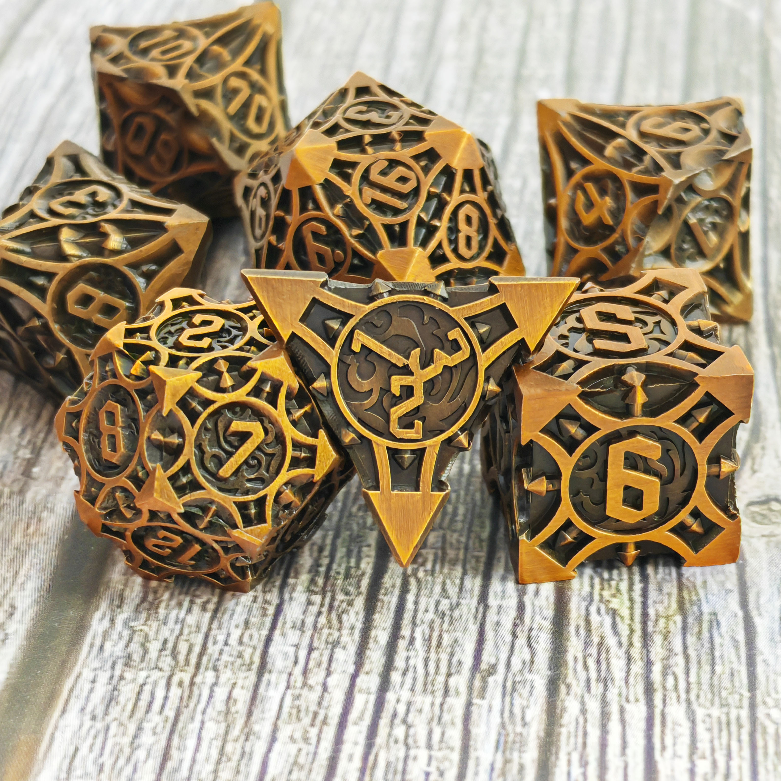 Dice Set Metal Dice Set Dice Set - Temu Norway