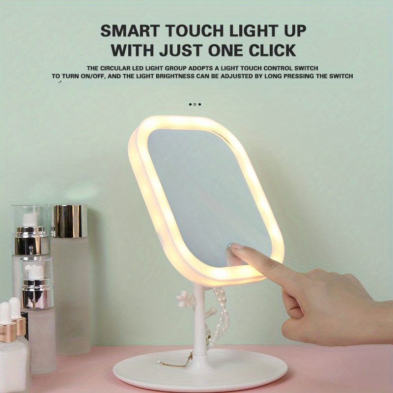 Lighted Make Mirror Led Touch Control Vanity Mirror - Temu