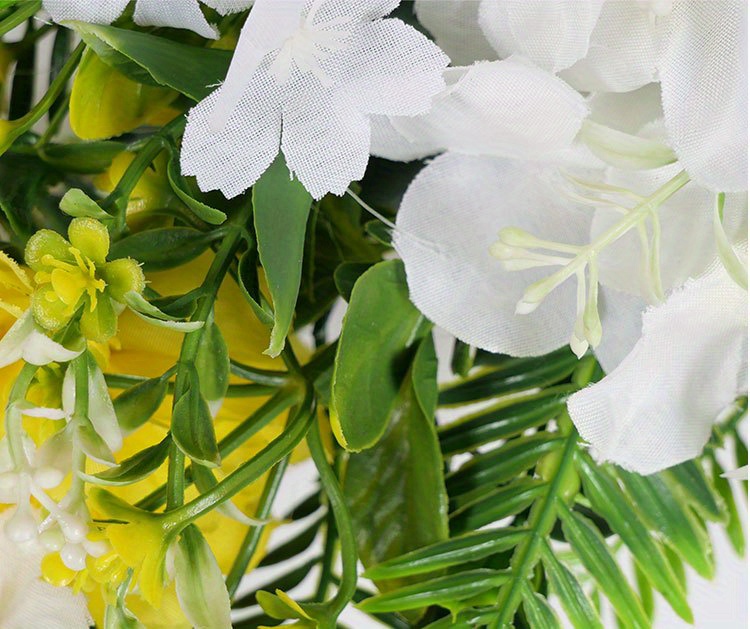 Artificial Wreaths Style Christmas White Yellow - Temu Canada